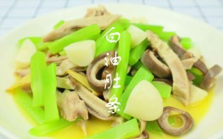白油肚条烧莴笋怎么做_白油肚条烧莴笋家常做法