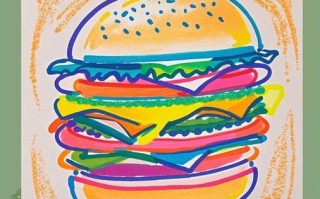 汉堡包简笔画彩色怎么画_彩色汉堡包简笔画教程
