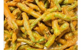 豆角裹面粉怎么炸才酥脆_豆角裹面粉做法大全