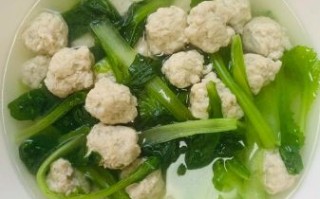 小白菜汆丸子怎么做_汆丸子不散的秘诀