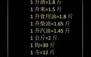 1升油等于多少斤_汽油柴油换算方法
