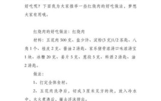 红烧肉怎么做好吃_红烧肉家庭做法步骤