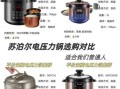 家用电压力锅哪个品牌好_电压力锅选购指南