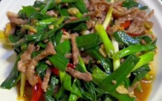 青蒜炒肉怎么炒才嫩_青蒜炒肉做法窍门