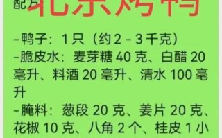 老北京烤鸭用什么配料_正宗配方比例是多少