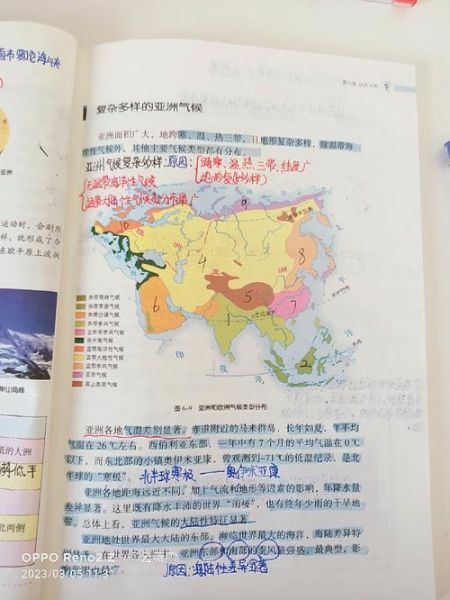 七年级下册地理亚洲地形特点_亚洲气候类型分布-第1张图片-山城妙识