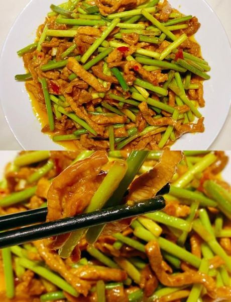 蒜苔炒肉怎么炒才嫩_蒜苔炒肉的家常做法-第1张图片-山城妙识