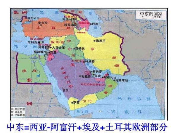 西亚地理地图_中东国家分布图怎么看-第3张图片-山城妙识
