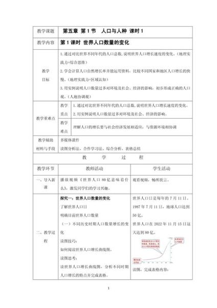 初中地理教案怎么写_人教版七年级上册教案模板-第1张图片-山城妙识