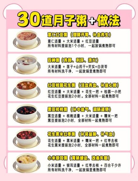 月子粥的做法大全_产妇第一周吃什么粥好-第1张图片-山城妙识