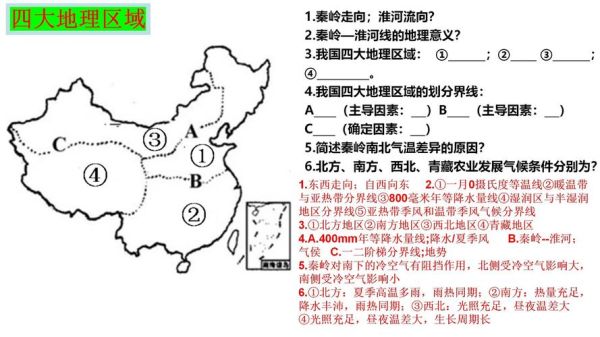 初二地理下册重点_中国四大地理区域怎么划分-第2张图片-山城妙识