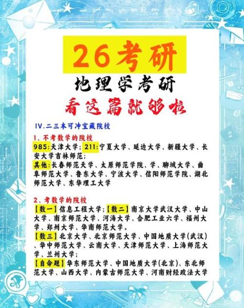 地理科学考研方向有哪些_如何选择适合自己的方向-第1张图片-山城妙识 地理科学考研方向有哪些_如何选择适合自己的方向-第1张图片-山城妙识