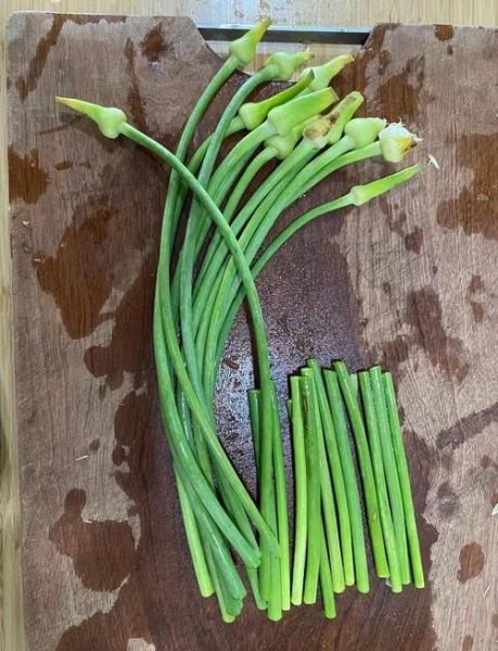 凉拌蒜苔怎么做_蒜苔焯水几分钟才脆绿-第3张图片-山城妙识