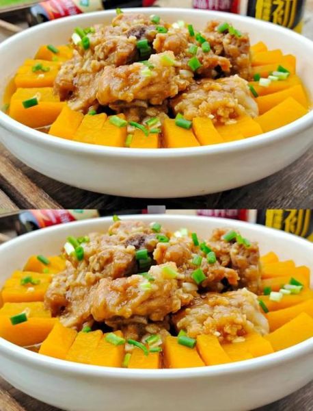 排骨蒸南瓜的家常做法_蒸多久才入味-第1张图片-山城妙识