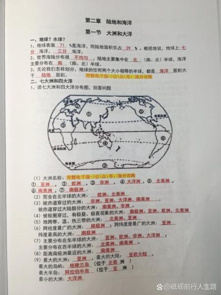 七年级地理上册知识点梳理_地球和地图怎么学-第1张图片-山城妙识 七年级地理上册知识点梳理_地球和地图怎么学-第1张图片-山城妙识