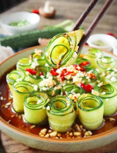 凉拌黄瓜卷怎么做_黄瓜卷怎么切才卷得漂亮-第1张图片-山城妙识 凉拌黄瓜卷怎么做_黄瓜卷怎么切才卷得漂亮-第1张图片-山城妙识