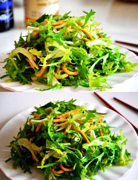 苦菊拌馓子怎么做_苦菊拌馓子要不要焯水-第1张图片-山城妙识