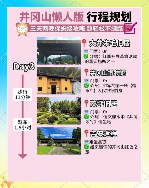 井冈山旅游景点有哪些_井冈山三日游怎么安排-第2张图片-山城妙识