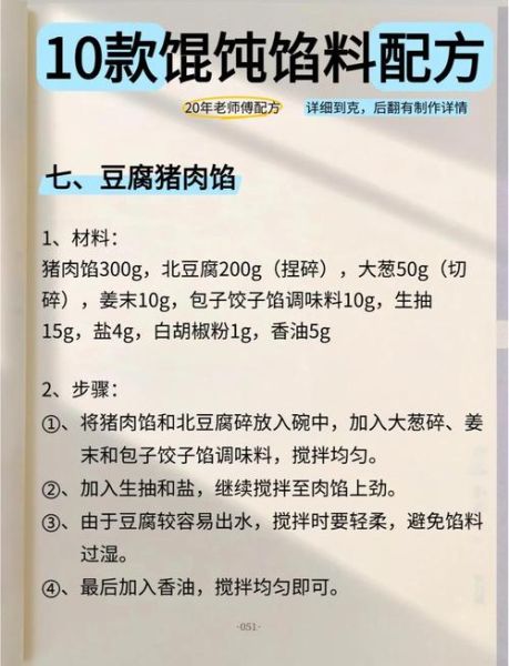 馄饨馅怎么调好吃_馄饨馅的做法和配料-第1张图片-山城妙识
