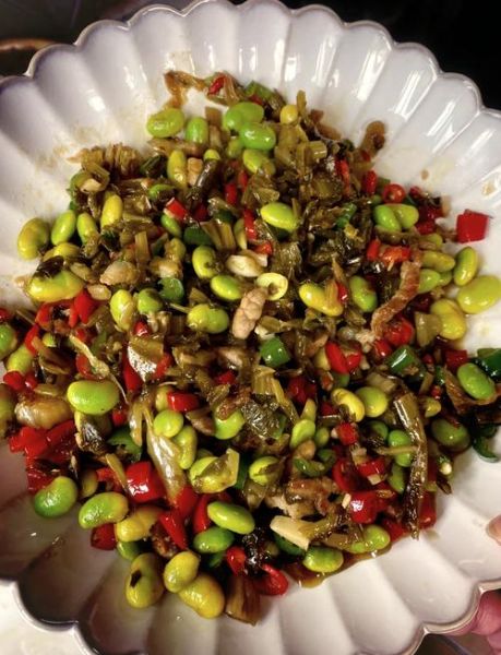 雪菜毛豆怎么炒好吃_雪菜毛豆做法步骤-第1张图片-山城妙识