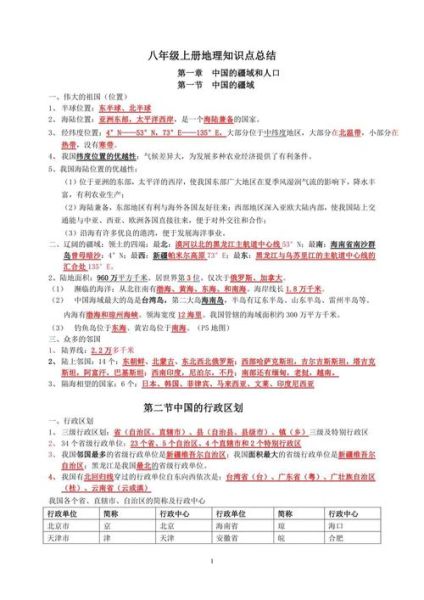 初二地理怎么学_地理重点知识归纳-第1张图片-山城妙识