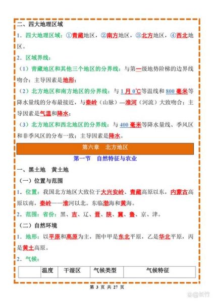 中图版八年级下册地理_如何学好区域地理-第3张图片-山城妙识