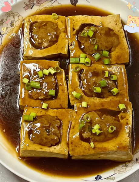 豆腐嵌肉怎么做_家常豆腐酿肉详细步骤-第1张图片-山城妙识