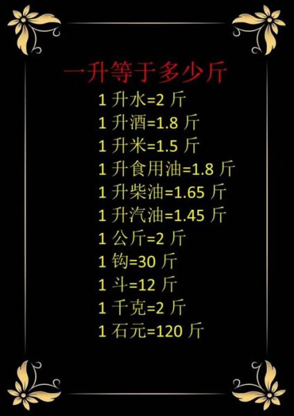 1升油等于多少斤_汽油柴油换算方法-第1张图片-山城妙识