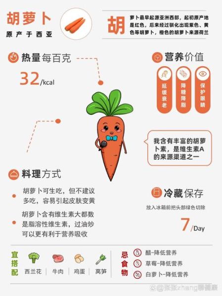 胡萝卜营养成分表100克_胡萝卜热量高吗-第2张图片-山城妙识