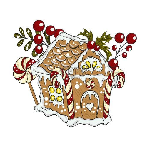 姜饼屋简笔画怎么画_姜饼屋简笔画步骤-第2张图片-山城妙识