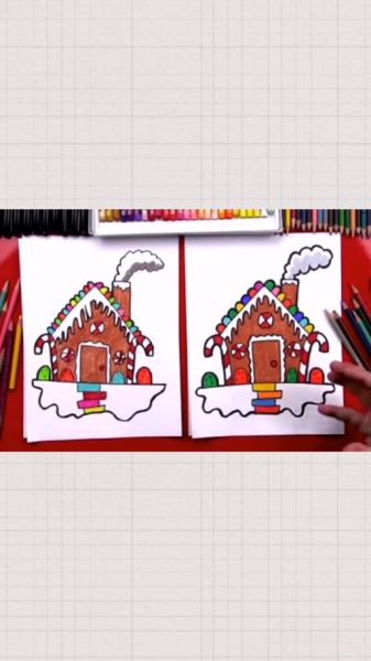 姜饼屋简笔画怎么画_姜饼屋简笔画步骤-第1张图片-山城妙识