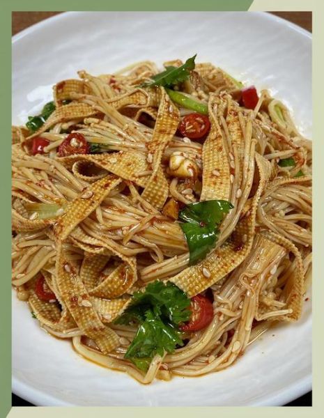 豆皮金针菇怎么做_豆皮金针菇的家常做法-第2张图片-山城妙识