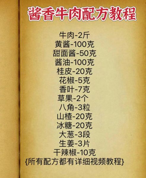 酱牛肉香料配方比例_怎么做才入味-第1张图片-山城妙识 酱牛肉香料配方比例_怎么做才入味-第1张图片-山城妙识