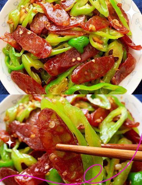 香肠炒辣椒怎么做_香肠炒辣椒先炒谁-第1张图片-山城妙识 香肠炒辣椒怎么做_香肠炒辣椒先炒谁-第1张图片-山城妙识
