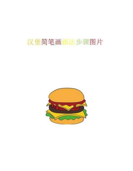 汉堡简笔画怎么画_儿童画汉堡步骤-第3张图片-山城妙识 汉堡简笔画怎么画_儿童画汉堡步骤-第3张图片-山城妙识