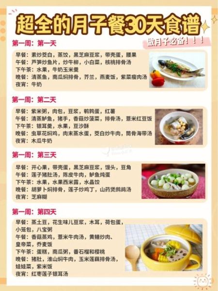 月子菜谱吃什么好_月子餐30天食谱怎么安排-第3张图片-山城妙识