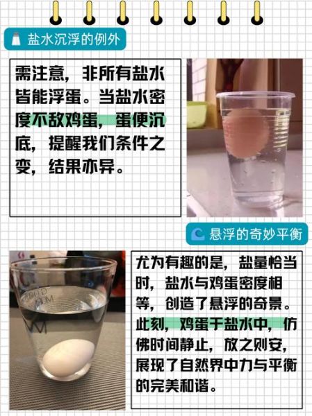 盐水鸡蛋浮起来的原理_实验步骤详解-第1张图片-山城妙识 盐水鸡蛋浮起来的原理_实验步骤详解-第1张图片-山城妙识