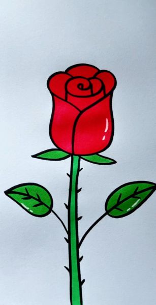 玫瑰花简笔画怎么画_玫瑰花简笔画步骤-第3张图片-山城妙识 玫瑰花简笔画怎么画_玫瑰花简笔画步骤-第3张图片-山城妙识