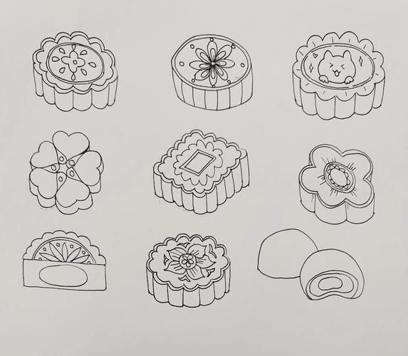 月饼简笔画怎么画_月饼简笔画步骤-第2张图片-山城妙识 月饼简笔画怎么画_月饼简笔画步骤-第2张图片-山城妙识