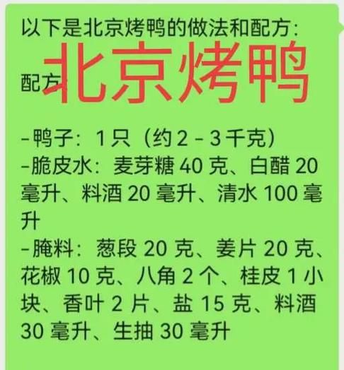 老北京烤鸭用什么配料_正宗配方比例是多少-第1张图片-山城妙识 老北京烤鸭用什么配料_正宗配方比例是多少-第1张图片-山城妙识