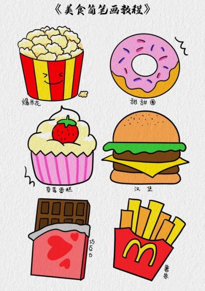 汉堡包简笔画彩色怎么画_彩色汉堡包简笔画教程-第3张图片-山城妙识 汉堡包简笔画彩色怎么画_彩色汉堡包简笔画教程-第3张图片-山城妙识