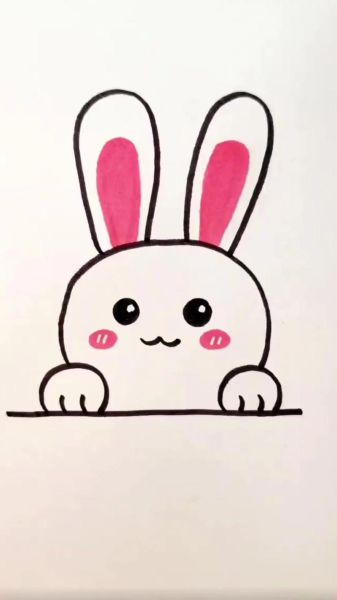 小兔子简笔画怎么画_小兔子简笔画步骤图-第2张图片-山城妙识 小兔子简笔画怎么画_小兔子简笔画步骤图-第2张图片-山城妙识