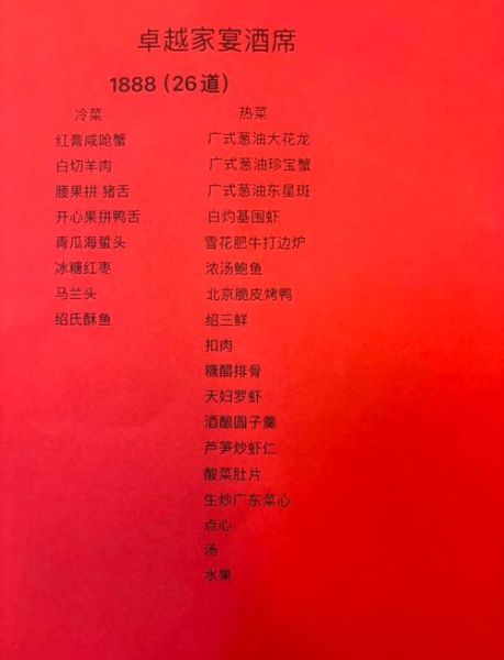 2000元婚宴菜单推荐_如何搭配不踩雷-第1张图片-山城妙识 2000元婚宴菜单推荐_如何搭配不踩雷-第1张图片-山城妙识