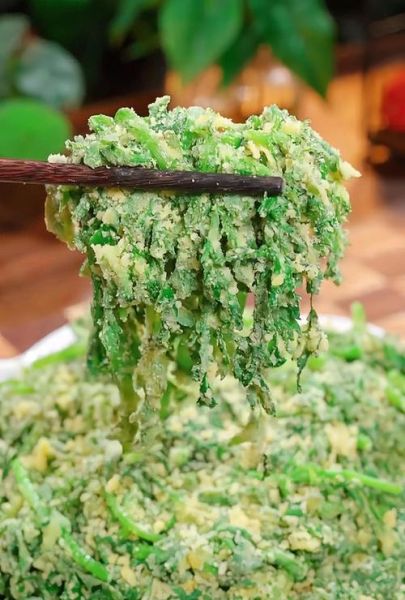 粉蒸茼蒿怎么做_蒸多久才嫩绿-第3张图片-山城妙识