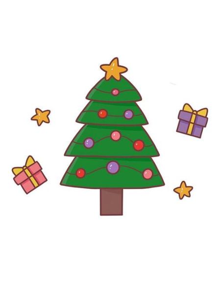 圣诞树简笔画怎么画_圣诞树图片大全-第3张图片-山城妙识