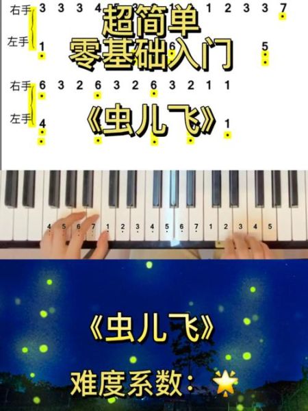 虫儿飞简谱双手_虫儿飞钢琴双手怎么弹-第1张图片-山城妙识 虫儿飞简谱双手_虫儿飞钢琴双手怎么弹-第1张图片-山城妙识